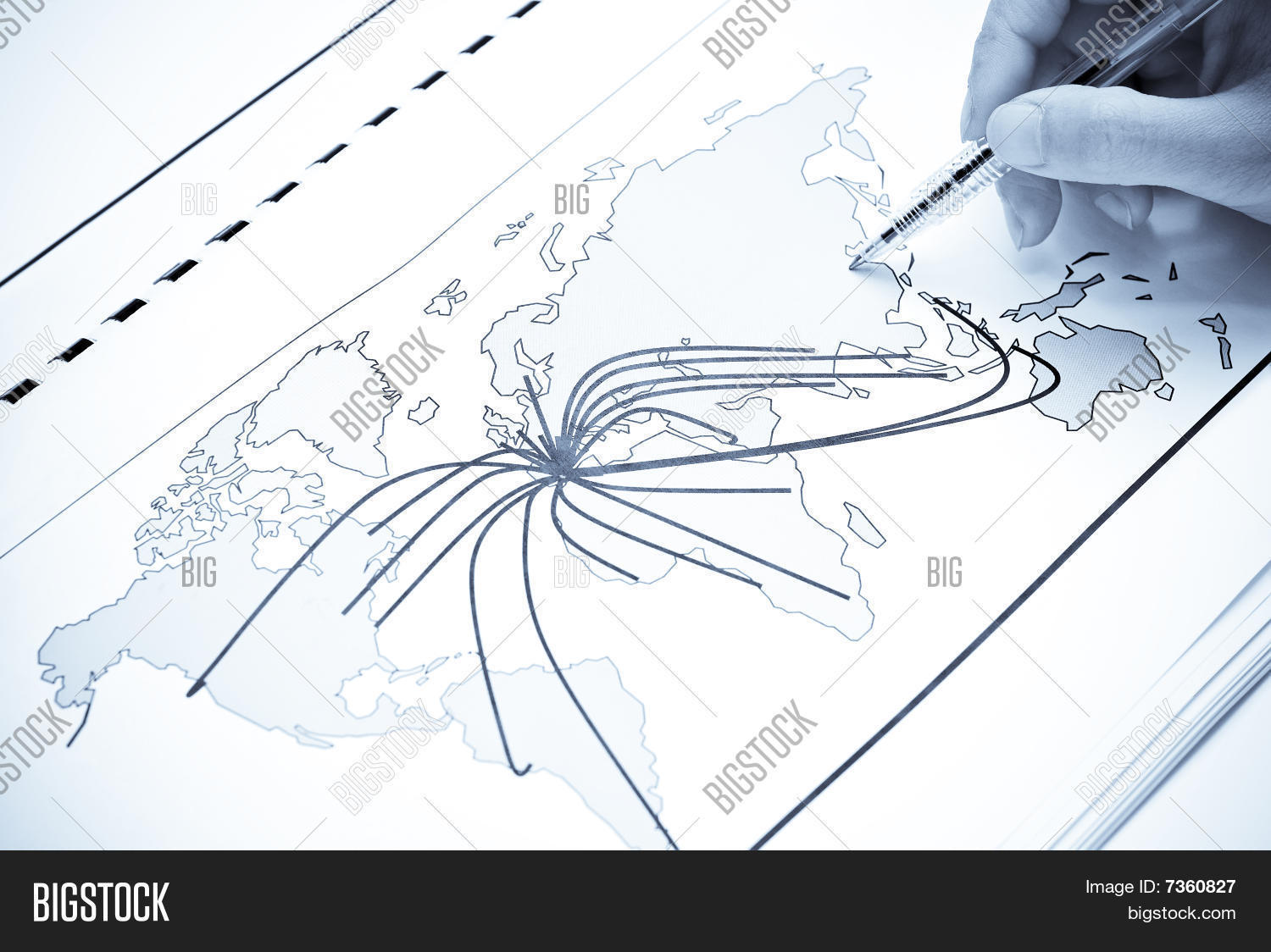 World Map Lines Image & Photo (Free Trial) | Bigstock