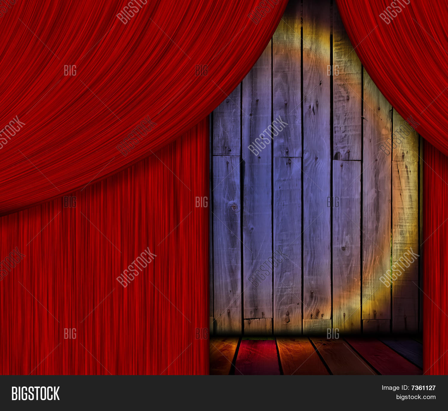 Wooden Stage Behind Image & Photo (Free Trial) | Bigstock