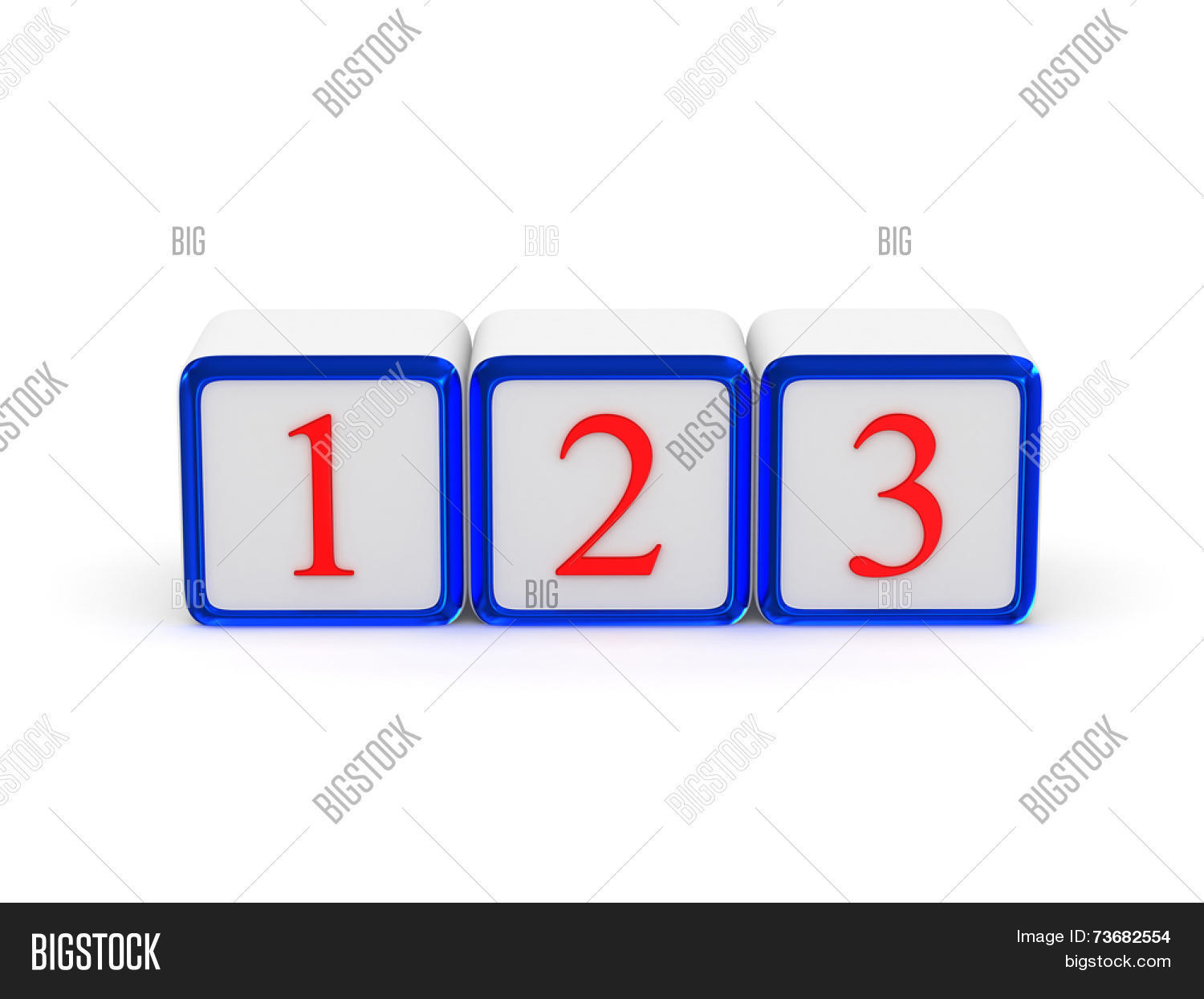 1 2 3 Signs. 3d Image & Photo (Free Trial) | Bigstock