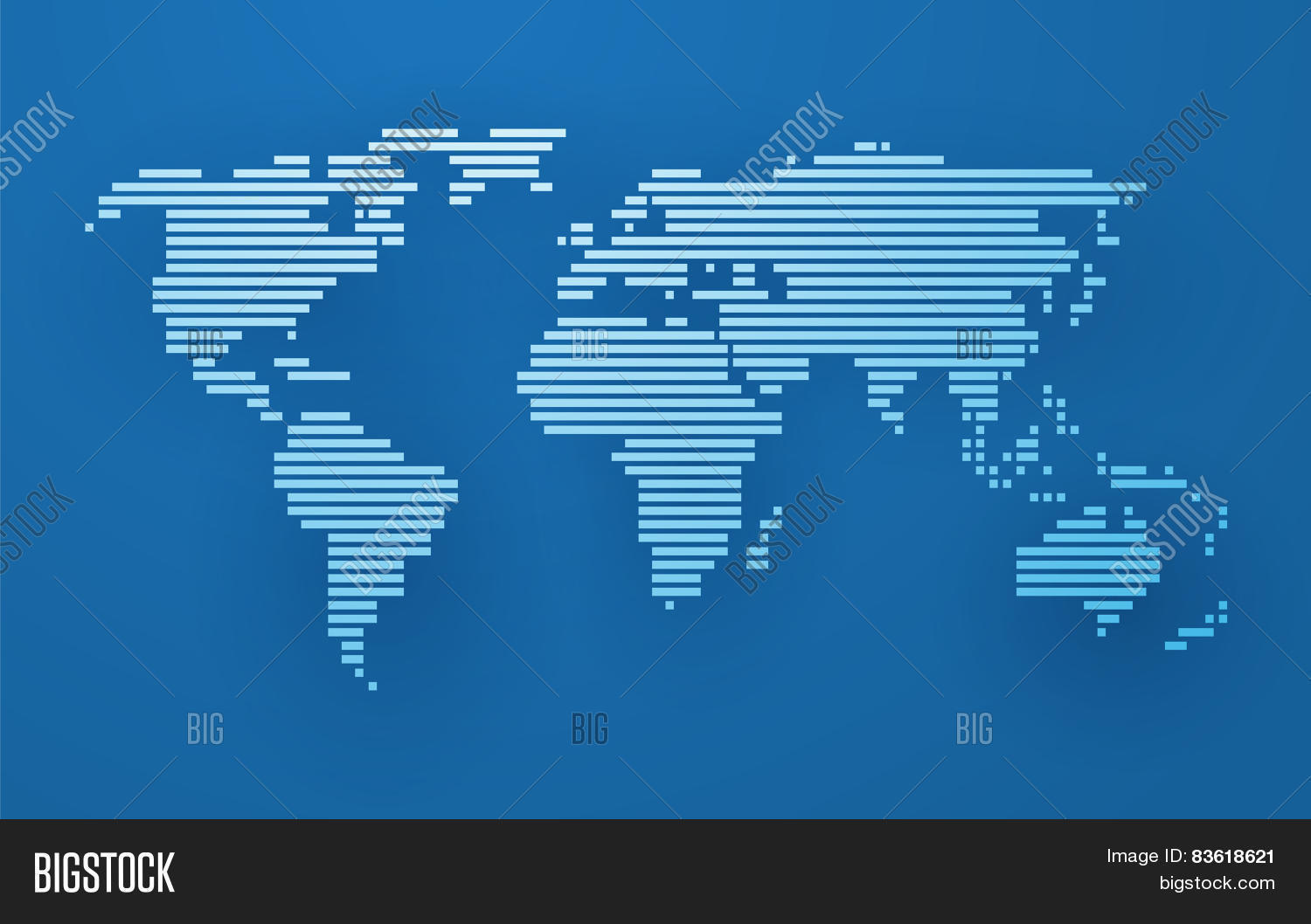 Simple World Map Made Vector & Photo (Free Trial) | Bigstock