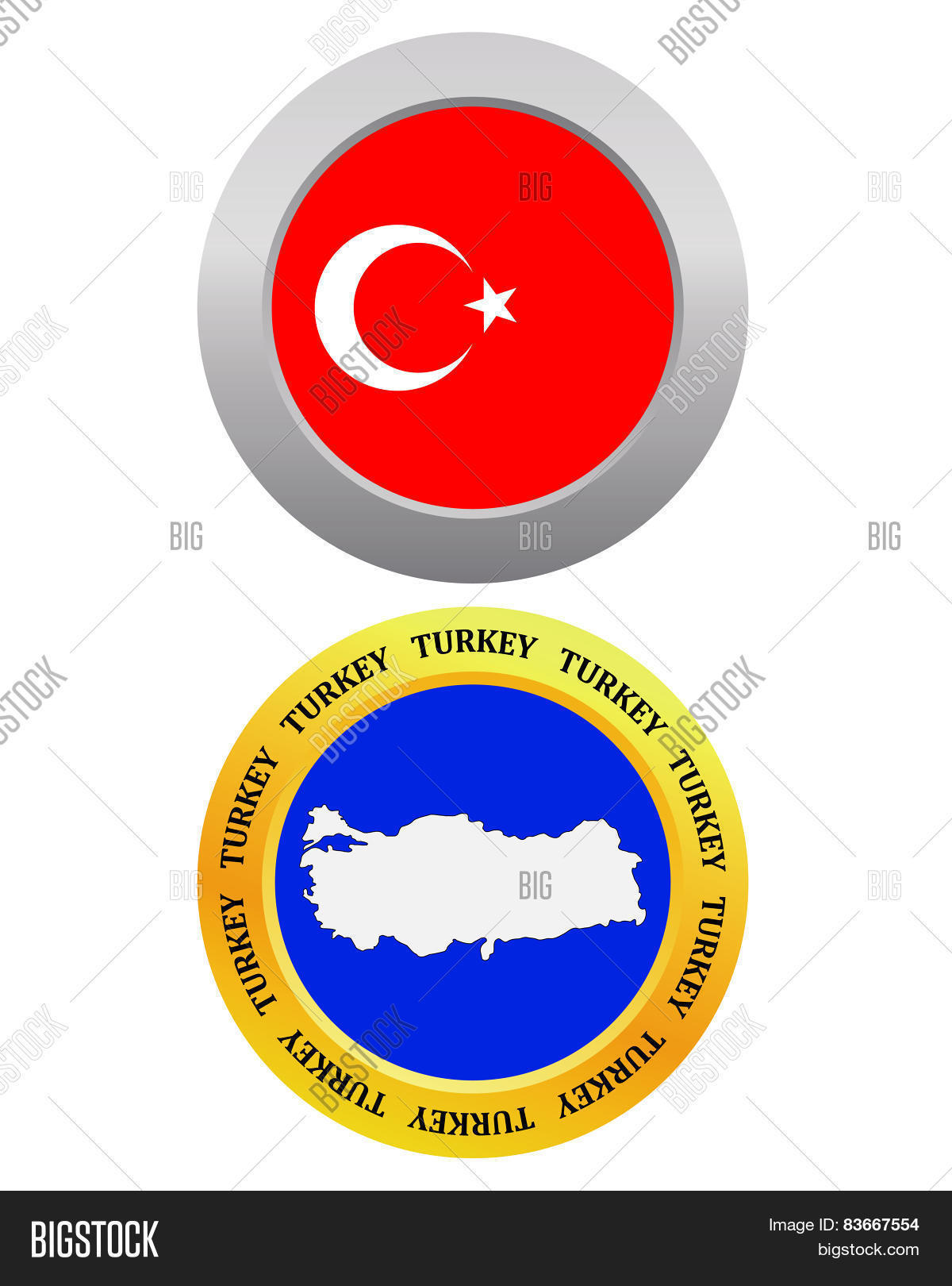 Button Symbol Map Vector & Photo (Free Trial) | Bigstock