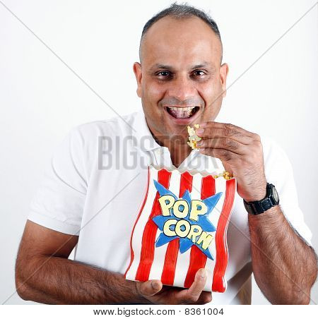 Guy Eating Popcorn Image & Photo (Free Trial) | Bigstock