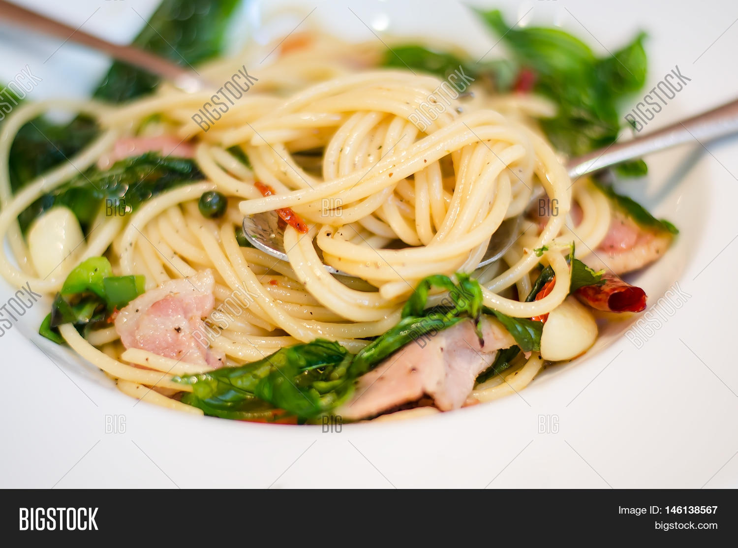Spaghetti Mixed Stir- Image & Photo (Free Trial) | Bigstock