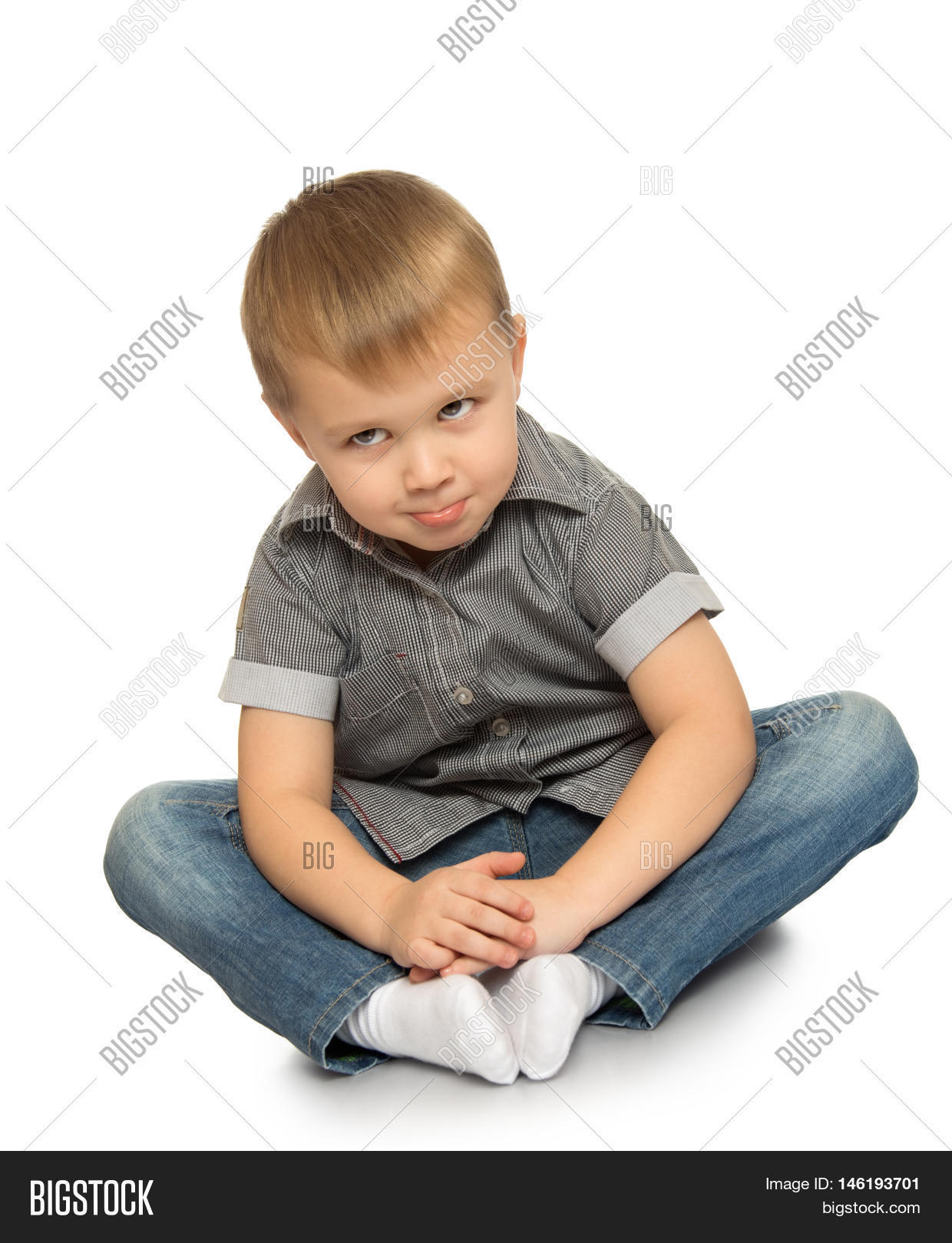 Serious Little Boy Image & Photo (Free Trial) | Bigstock