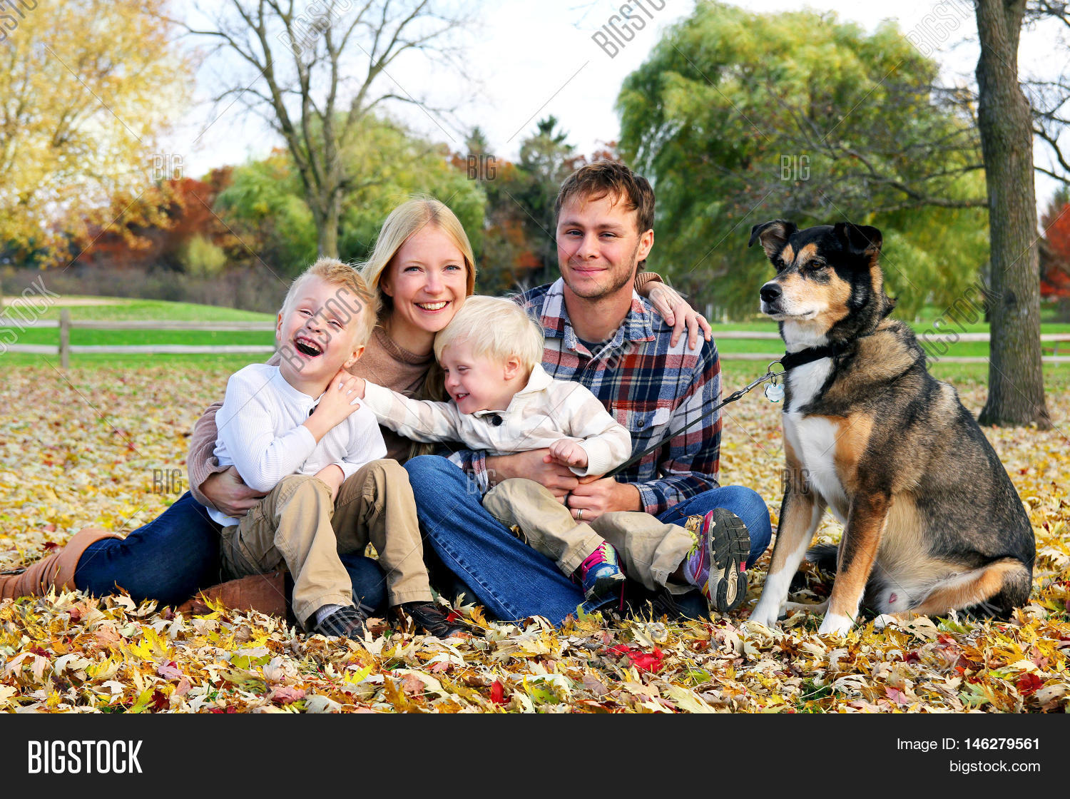 Happy Family Four Image & Photo (Free Trial) | Bigstock