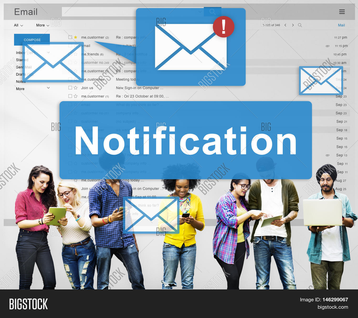 Notification Alert Image & Photo (Free Trial) | Bigstock