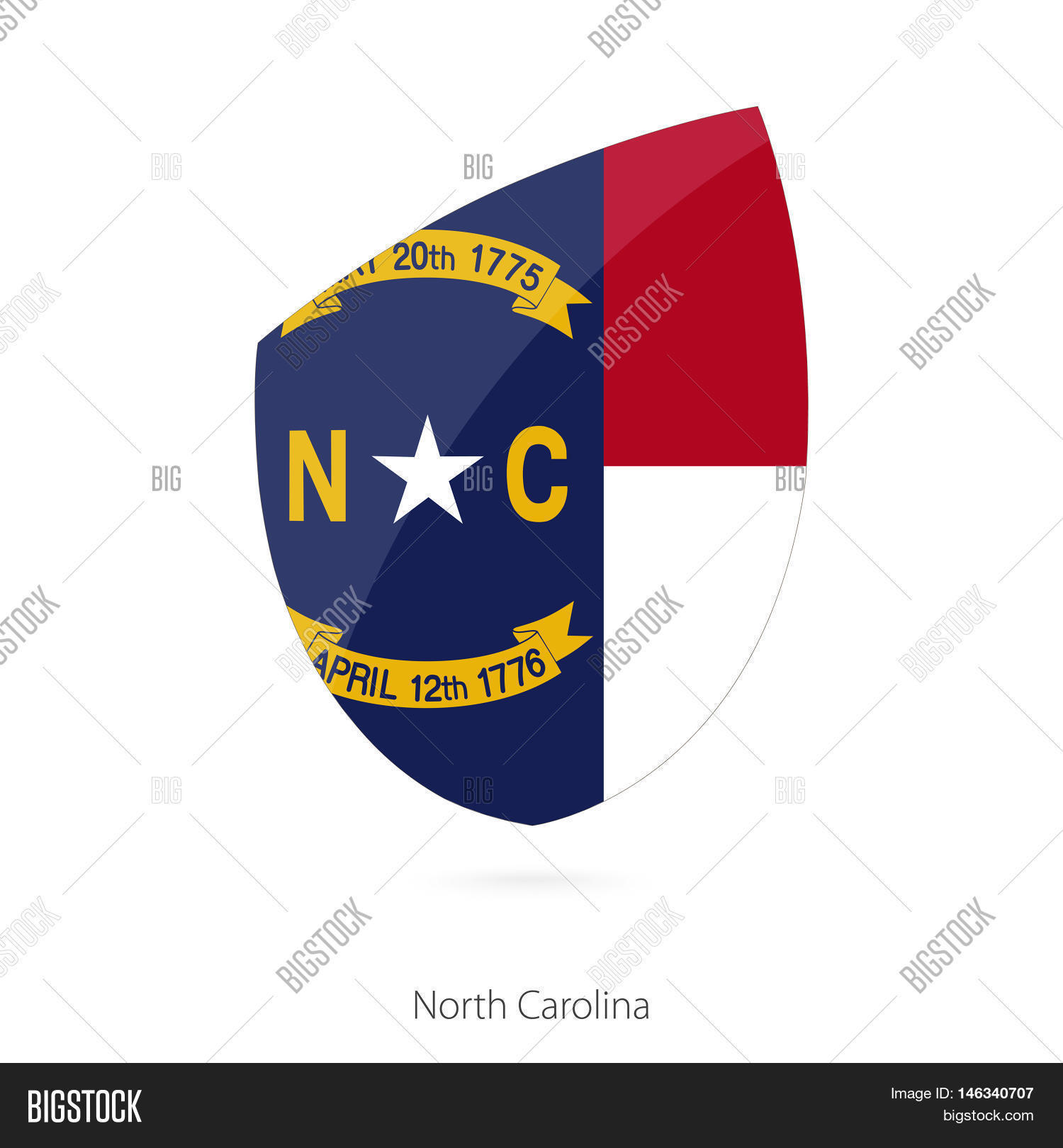 Flag North Carolina Vector & Photo (Free Trial) | Bigstock