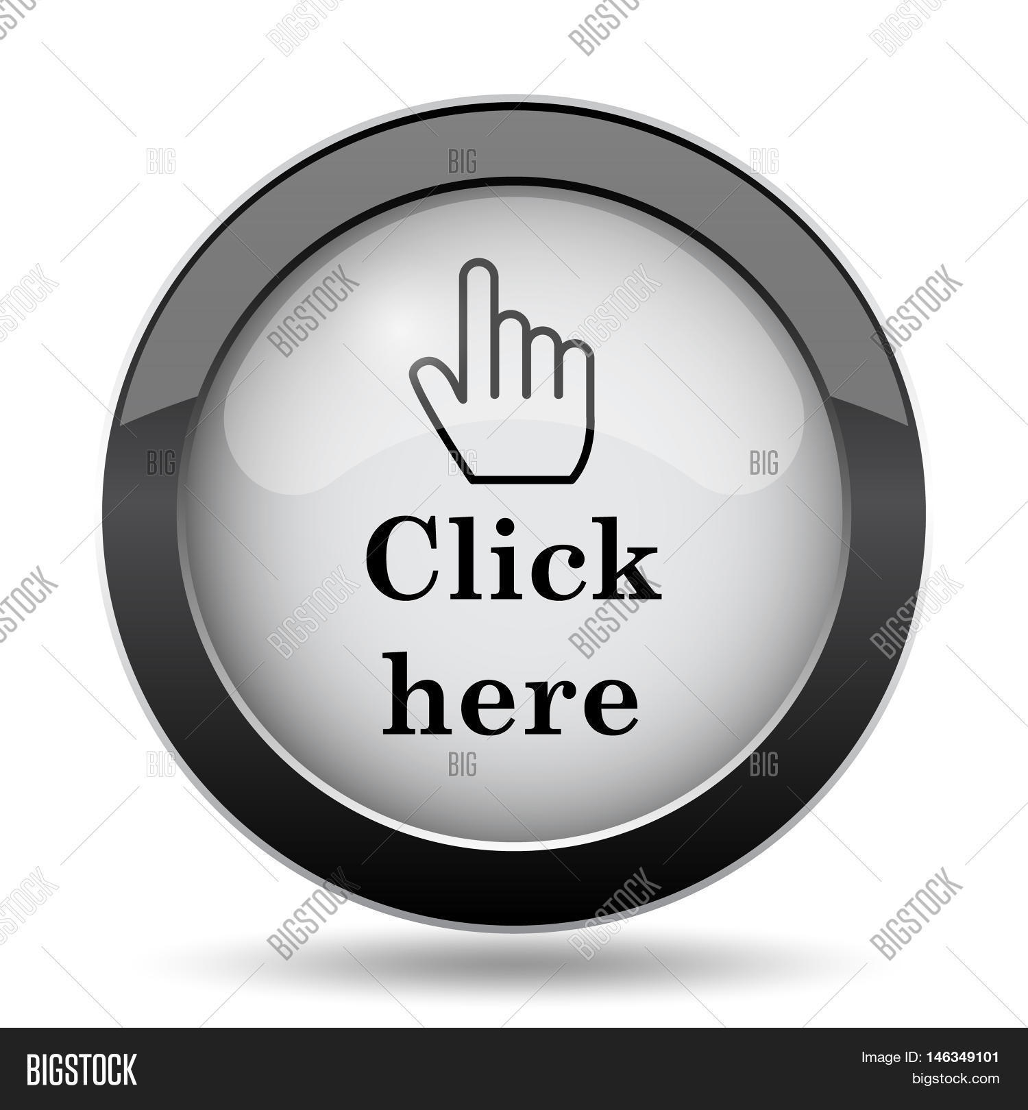 Click Here Icon Image & Photo (Free Trial) | Bigstock