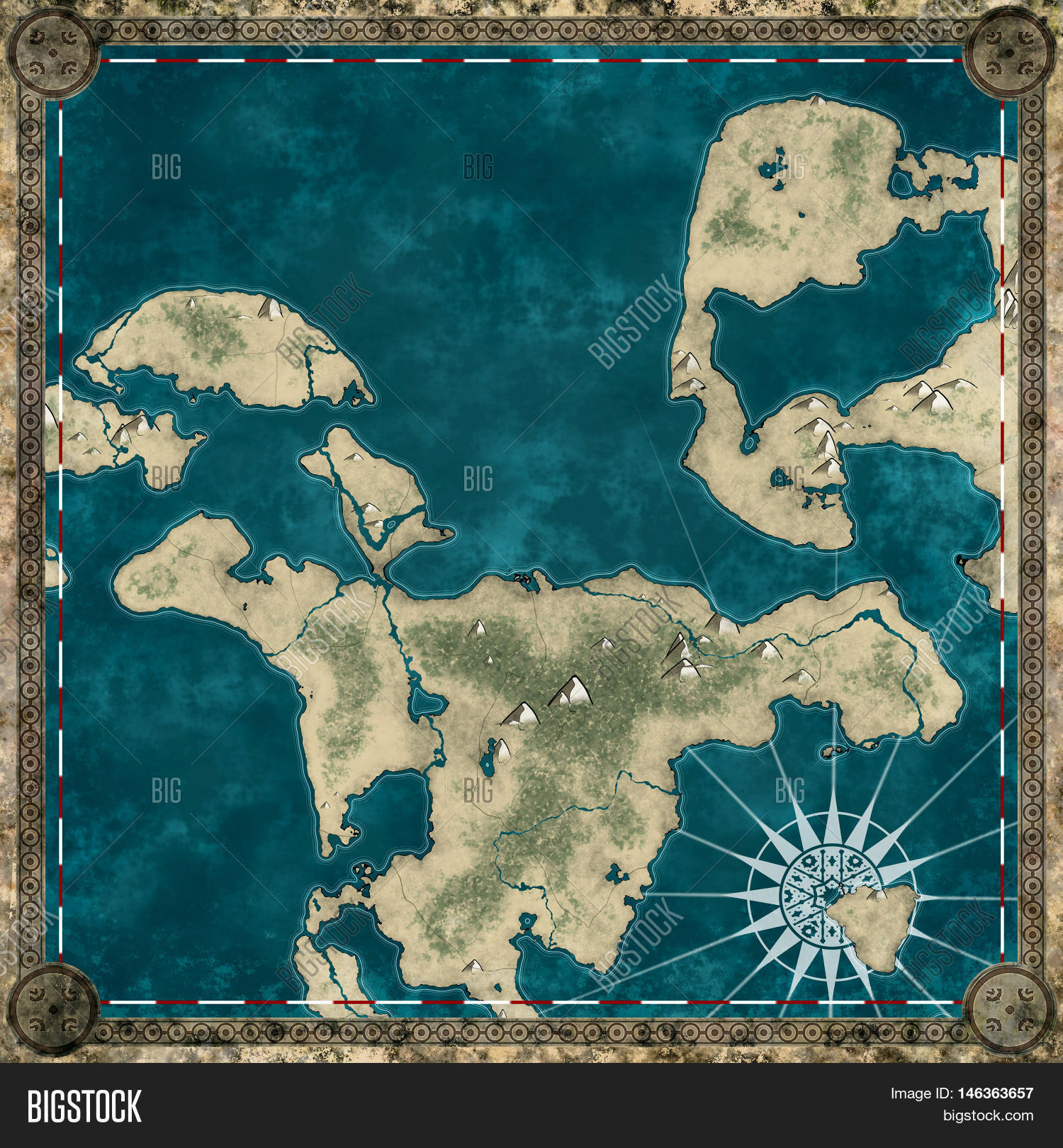 Pirate Map Unknown Image & Photo (Free Trial) | Bigstock