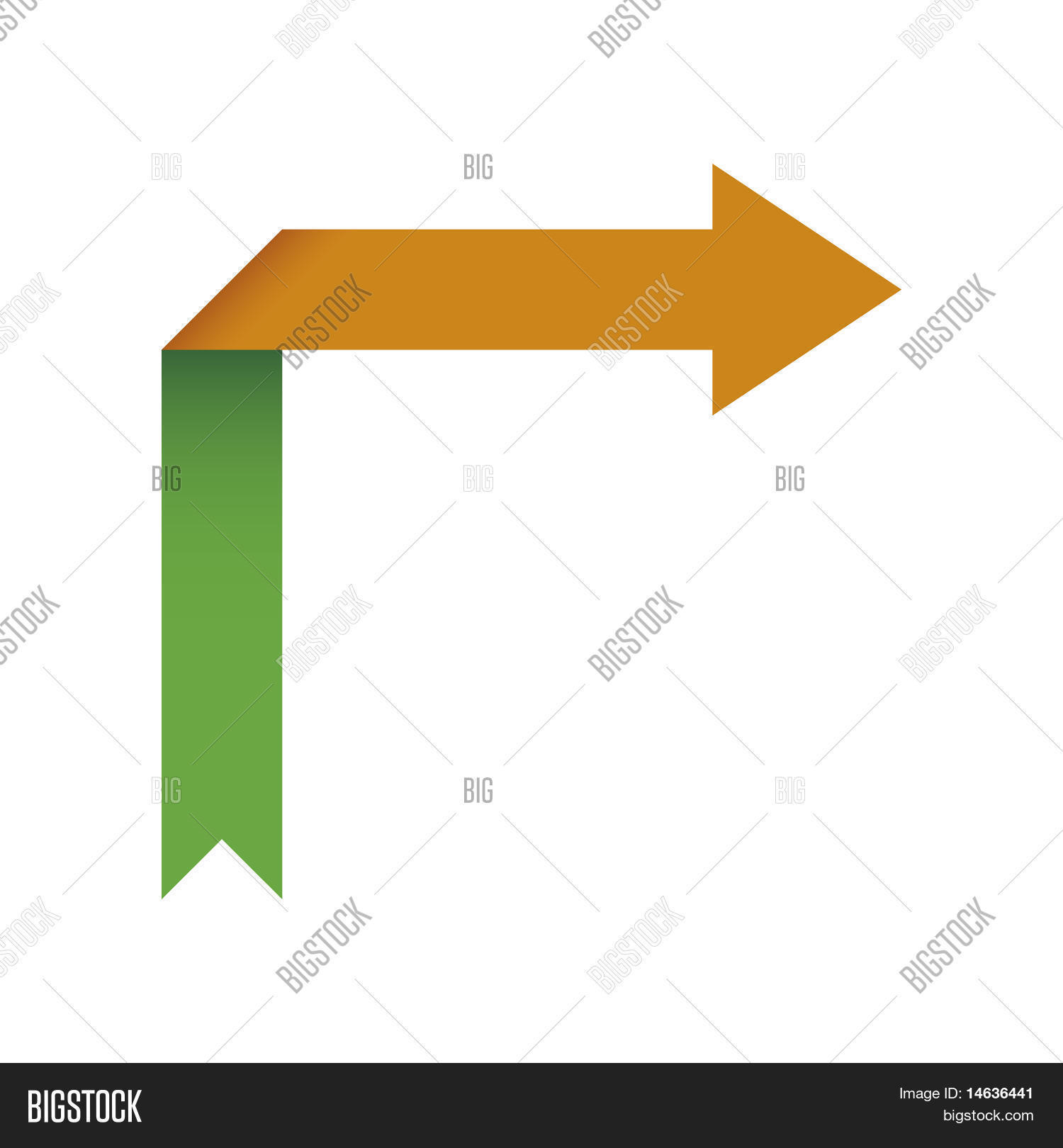 Right Turning Arrow Vector & Photo (Free Trial) | Bigstock