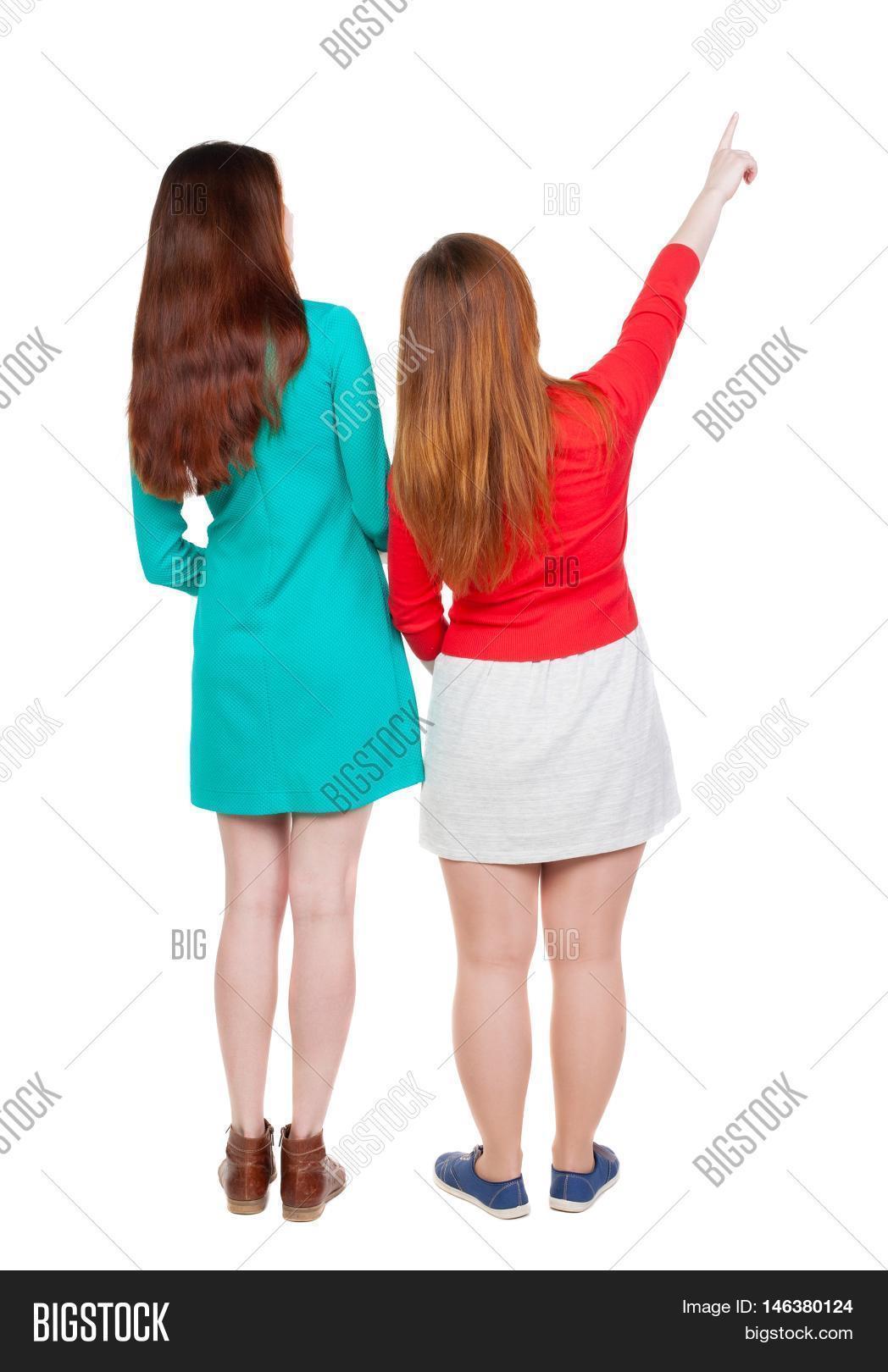 Back View Two Pointing Image & Photo (Free Trial) | Bigstock