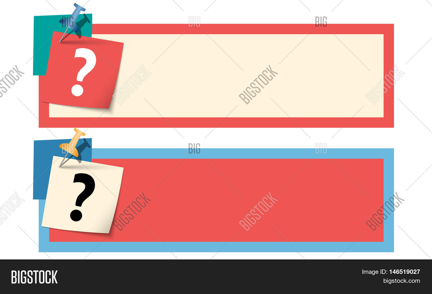 Vector Two Text Boxes Vector & Photo (Free Trial) | Bigstock