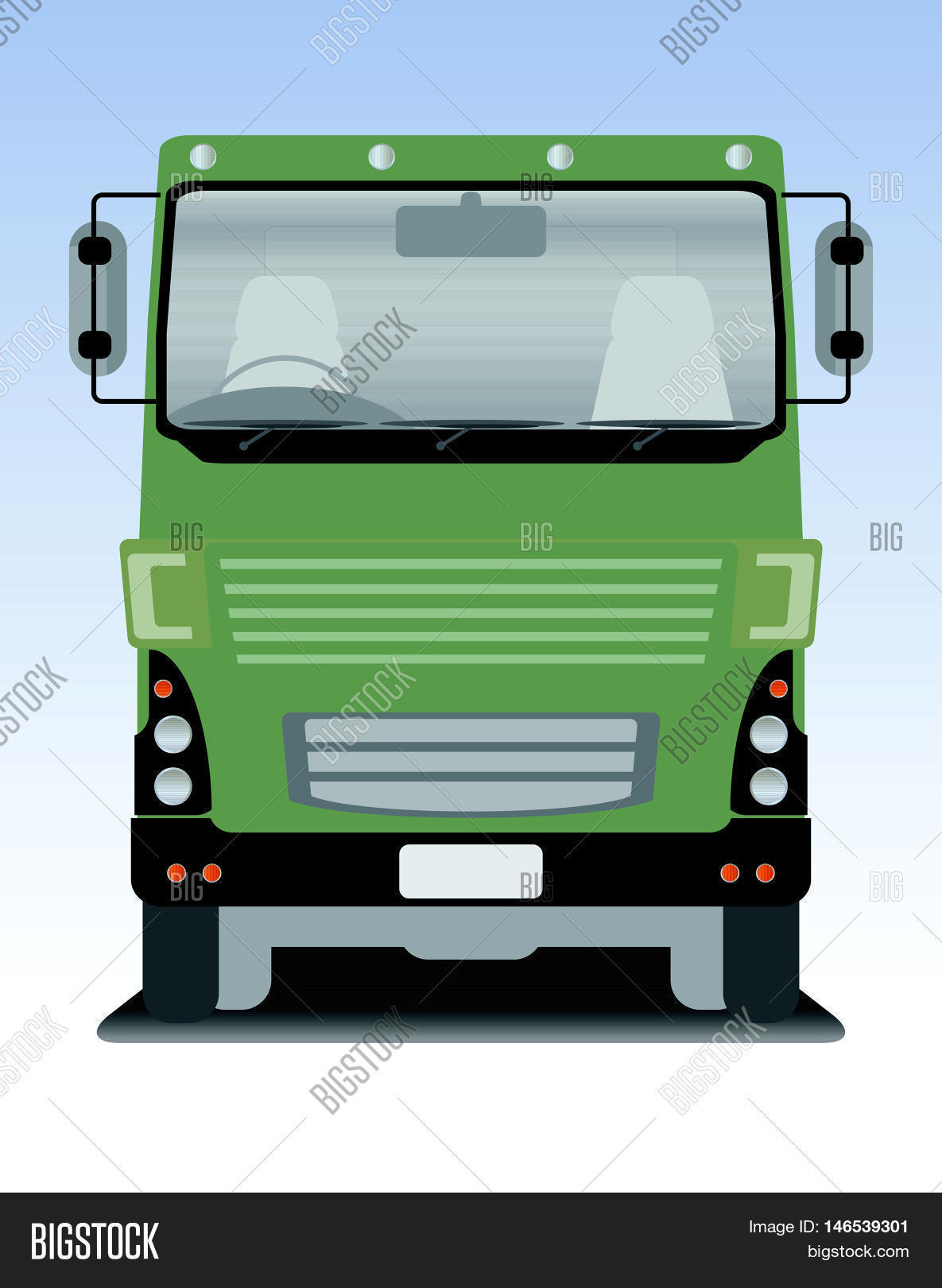 Front View Truck A03 Vector & Photo (Free Trial) | Bigstock