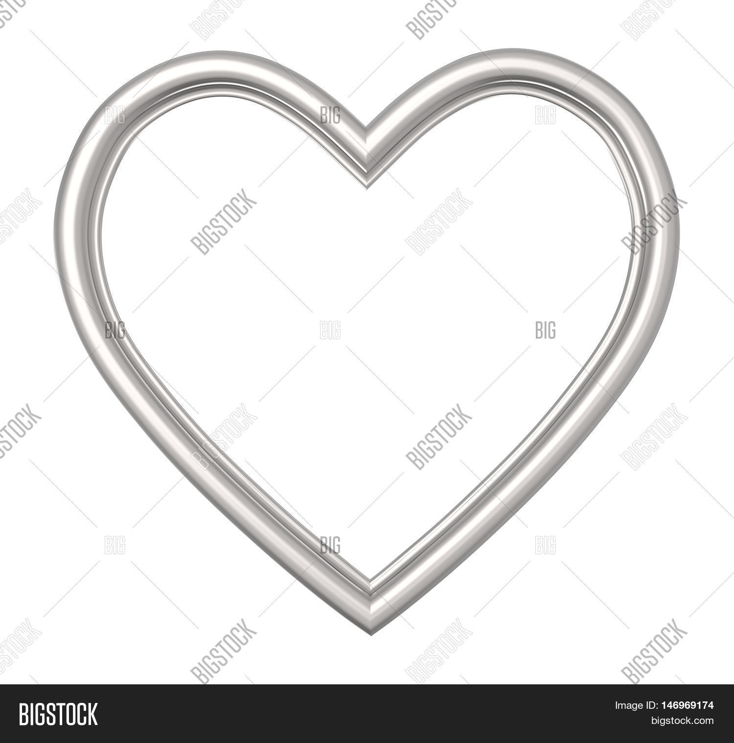 Imagen y foto Silver Heart (prueba gratis) | Bigstock