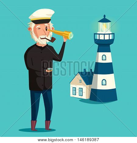 Sailor Man Character Vector & Photo (Free Trial) | Bigstock