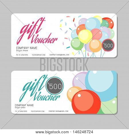 Gift Voucher Template Vector & Photo (Free Trial) | Bigstock