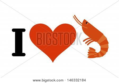 Love Shrimp. Heart Vector & Photo (Free Trial) | Bigstock