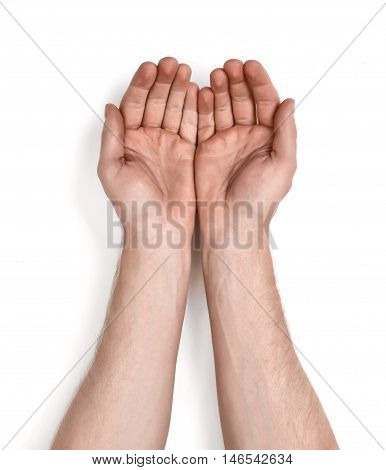 Grasping Hands Man, Image & Photo (Free Trial) | Bigstock