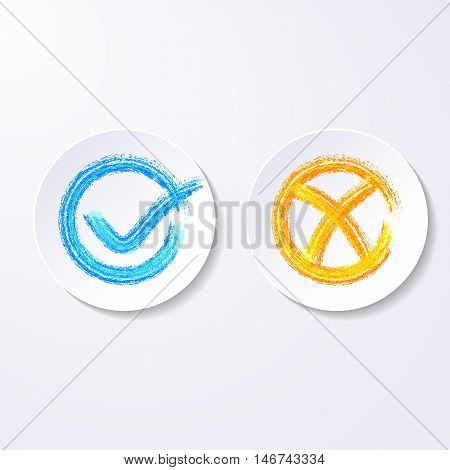 Check Mark Labels On Vector & Photo (Free Trial) | Bigstock