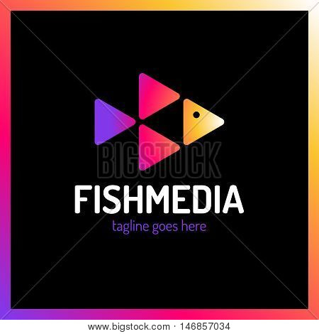 Four Triangle Fish Vector & Photo (Free Trial) | Bigstock