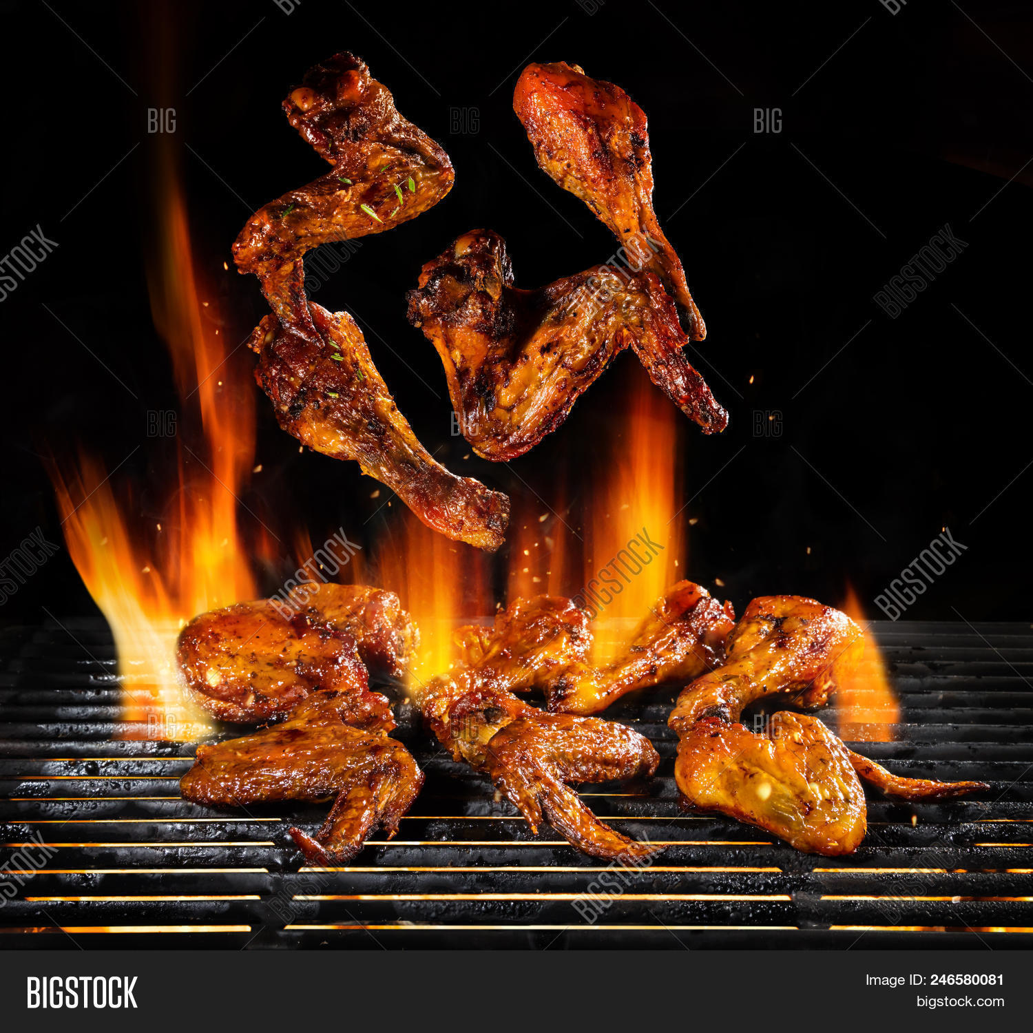 Flying Pieces Chicken Image & Photo (Free Trial) | Bigstock