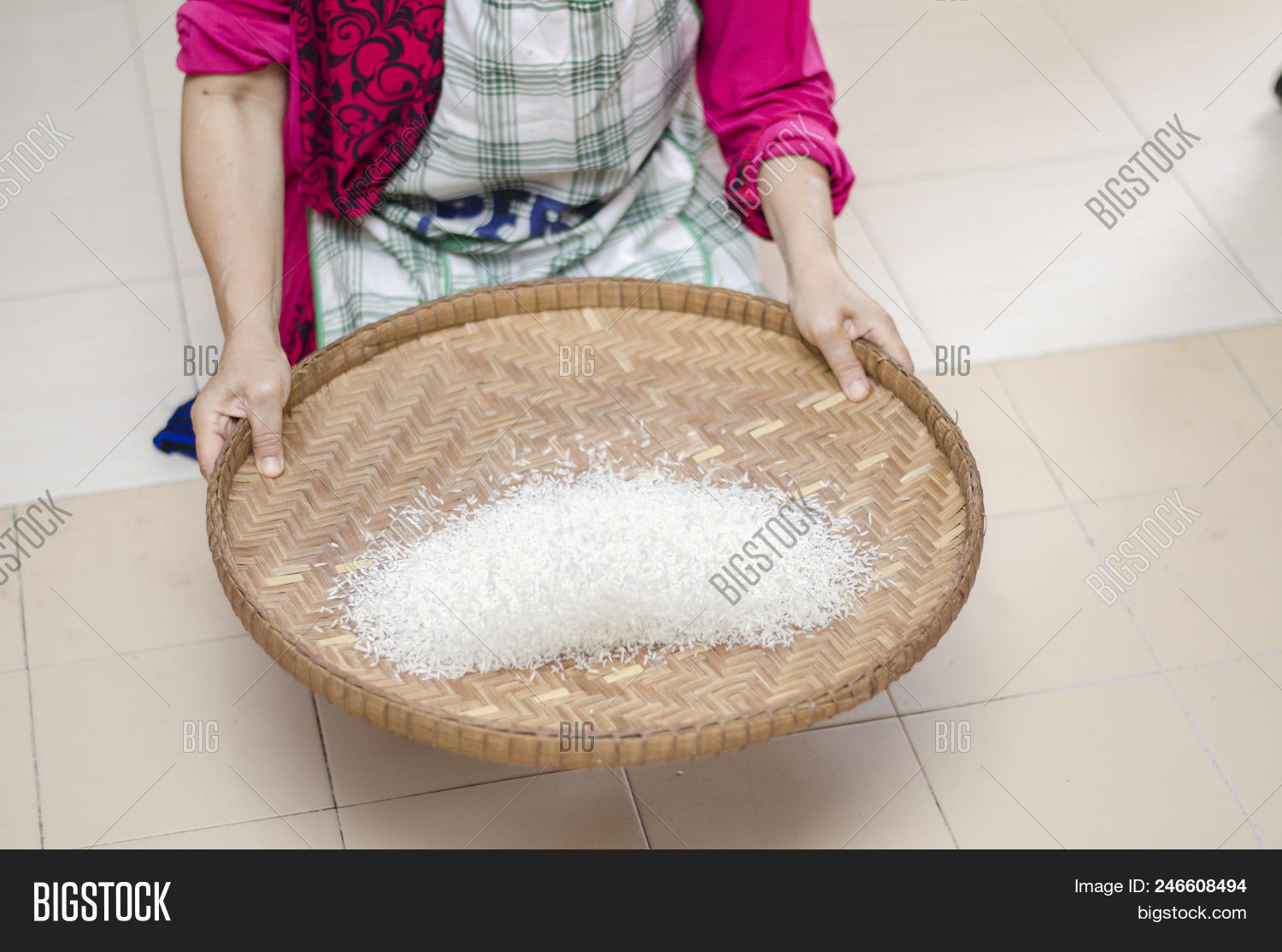 Housewife Winnowing Image & Photo (Free Trial) | Bigstock
