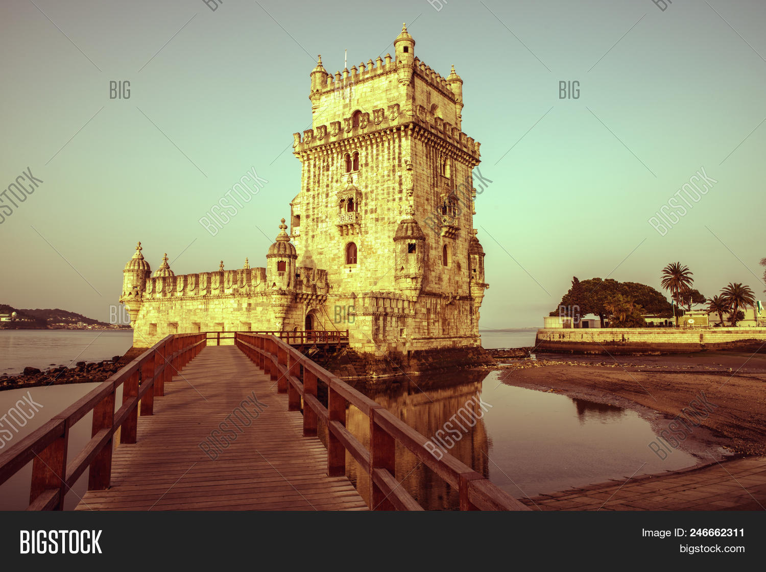 Belem Tower Fortified Image & Photo (Free Trial) | Bigstock