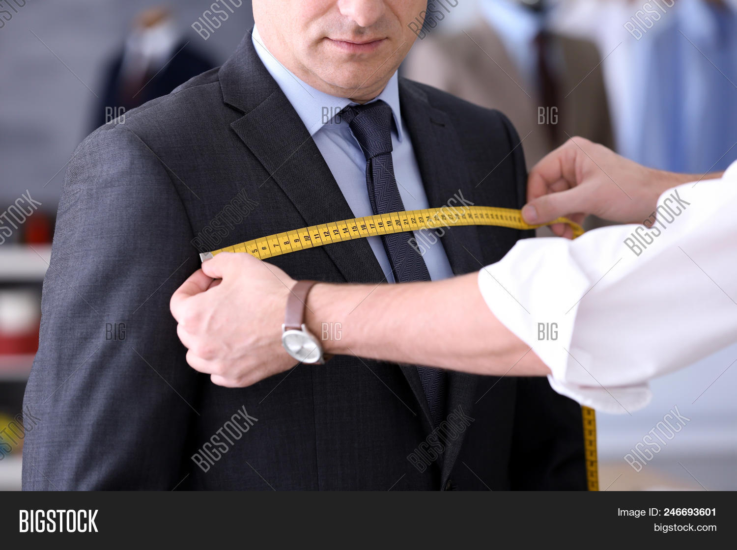 Tailor Taking Man's Image & Photo (Free Trial) | Bigstock