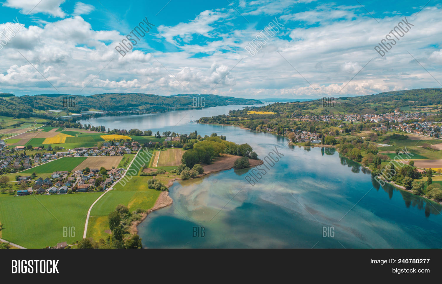 Aerial View Eschenz, Image & Photo (Free Trial) | Bigstock