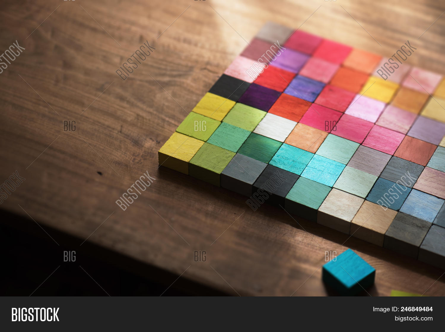 Colored Wooden Blocks Image & Photo (Free Trial) | Bigstock