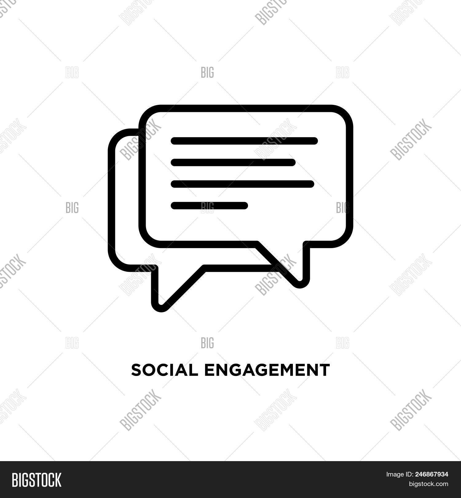 Social Engagement Vector & Photo (Free Trial) | Bigstock