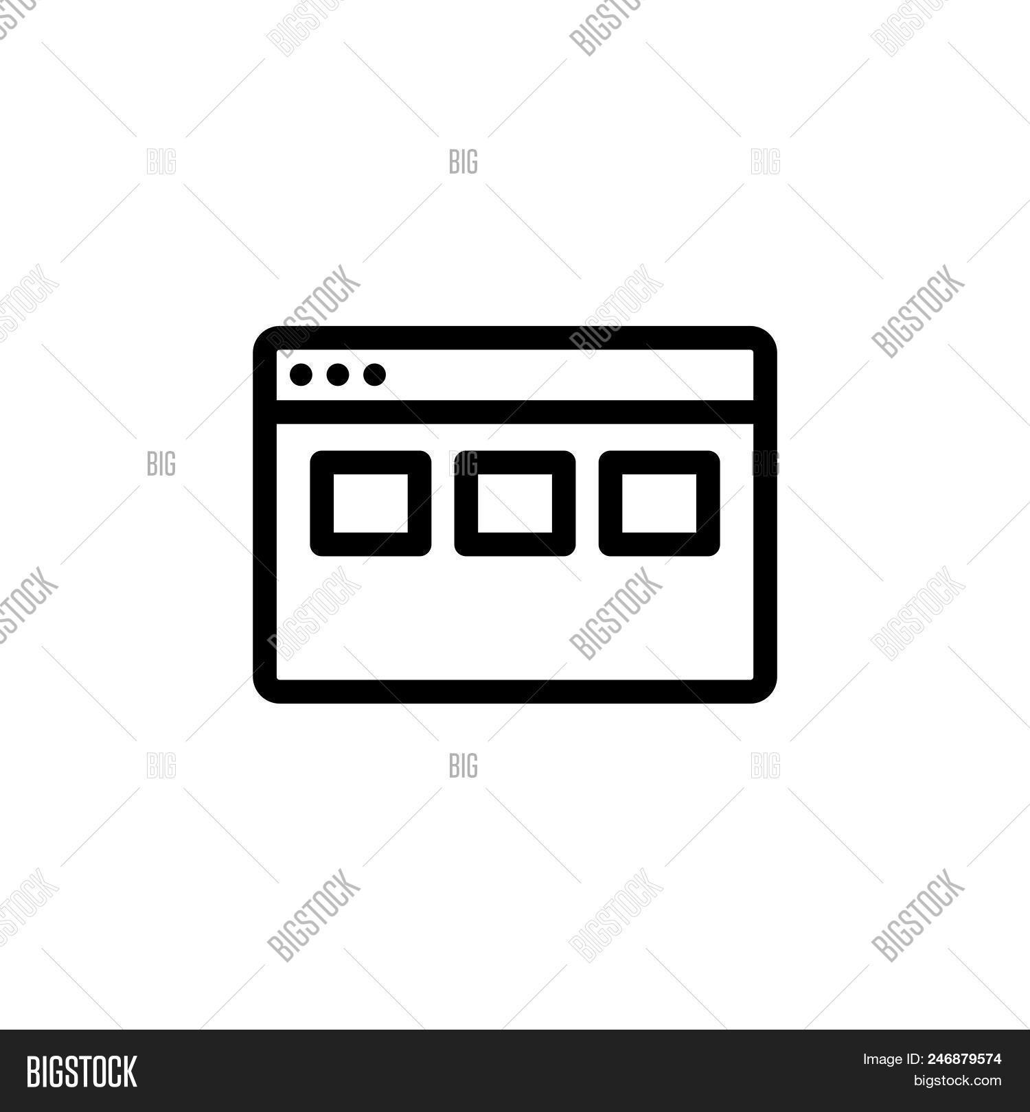 Web Grid Vector Icon Vector & Photo (Free Trial) | Bigstock