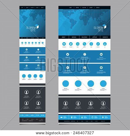 Responsive One Page Vector & Photo (Free Trial) | Bigstock