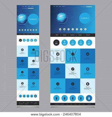 Responsive One Page Vector & Photo (Free Trial) | Bigstock