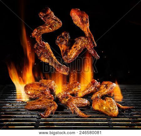 Flying Pieces Chicken Image & Photo (Free Trial) | Bigstock