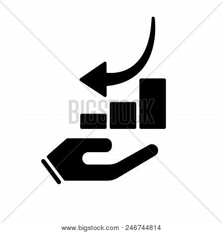Graph Chart Down Icon Vector & Photo (Free Trial) | Bigstock