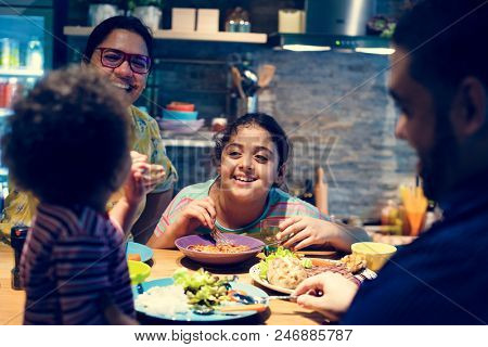 Family Eating Dining Image & Photo (Free Trial) | Bigstock