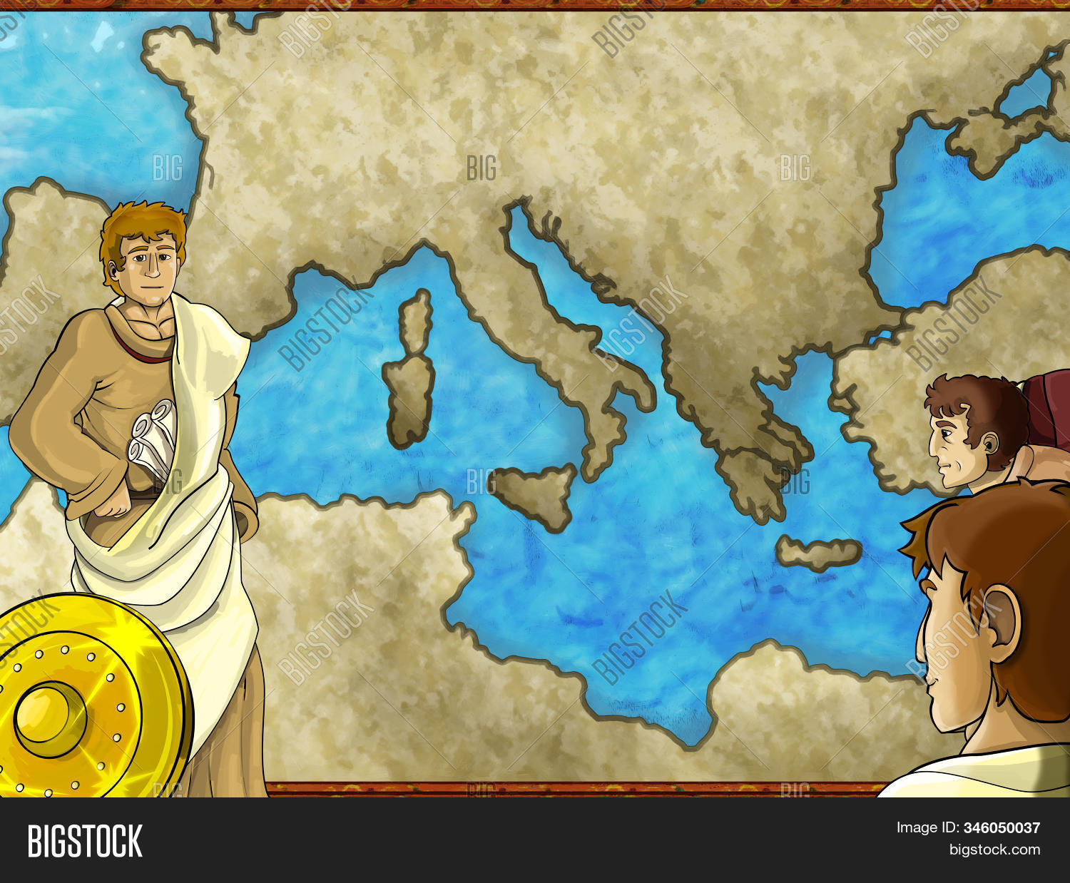 Cartoon Map Scene Image & Photo (Free Trial) | Bigstock