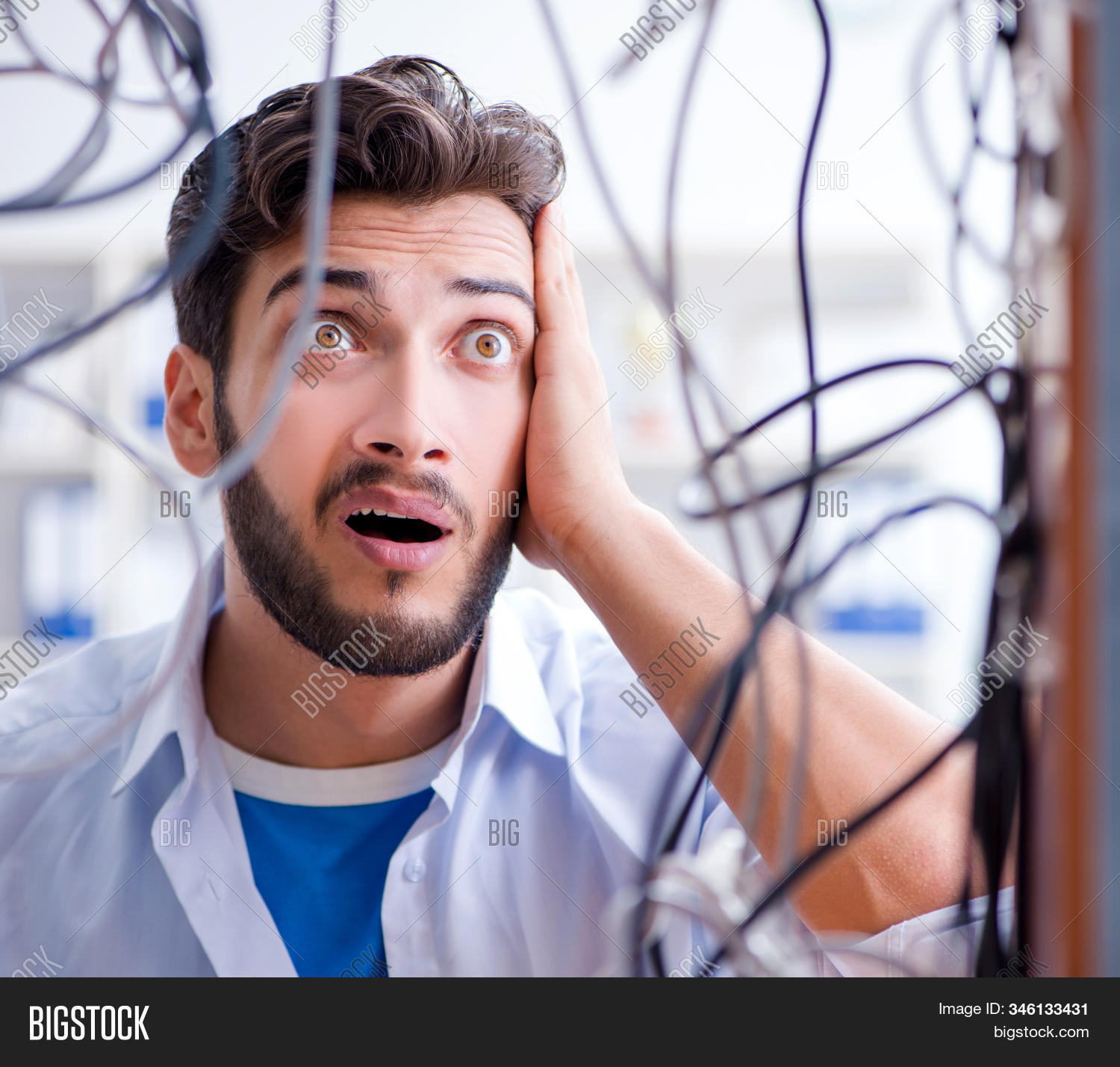 Electrician Trying Image & Photo (Free Trial) | Bigstock