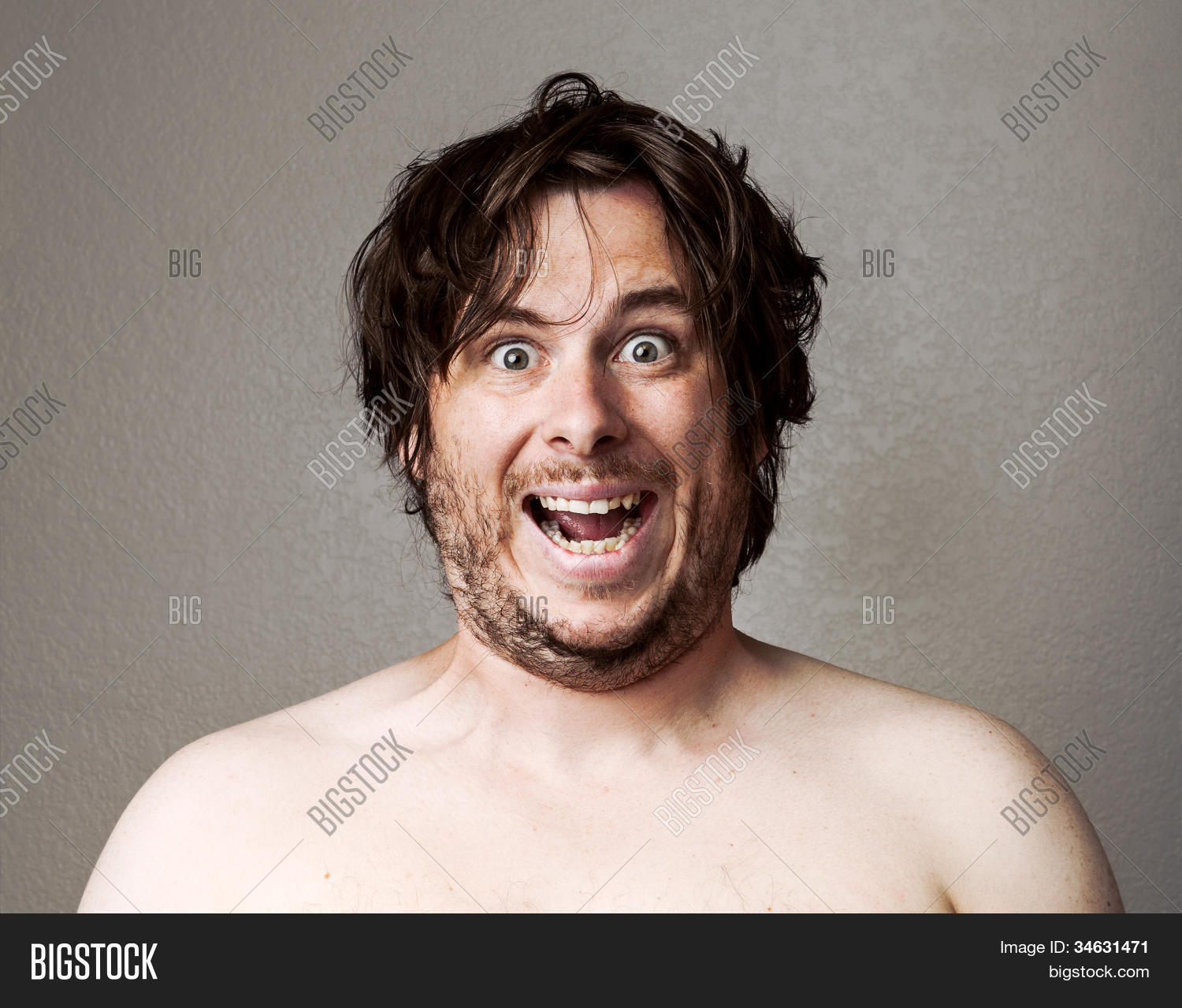 Crazy Man Looking Image & Photo (Free Trial) | Bigstock