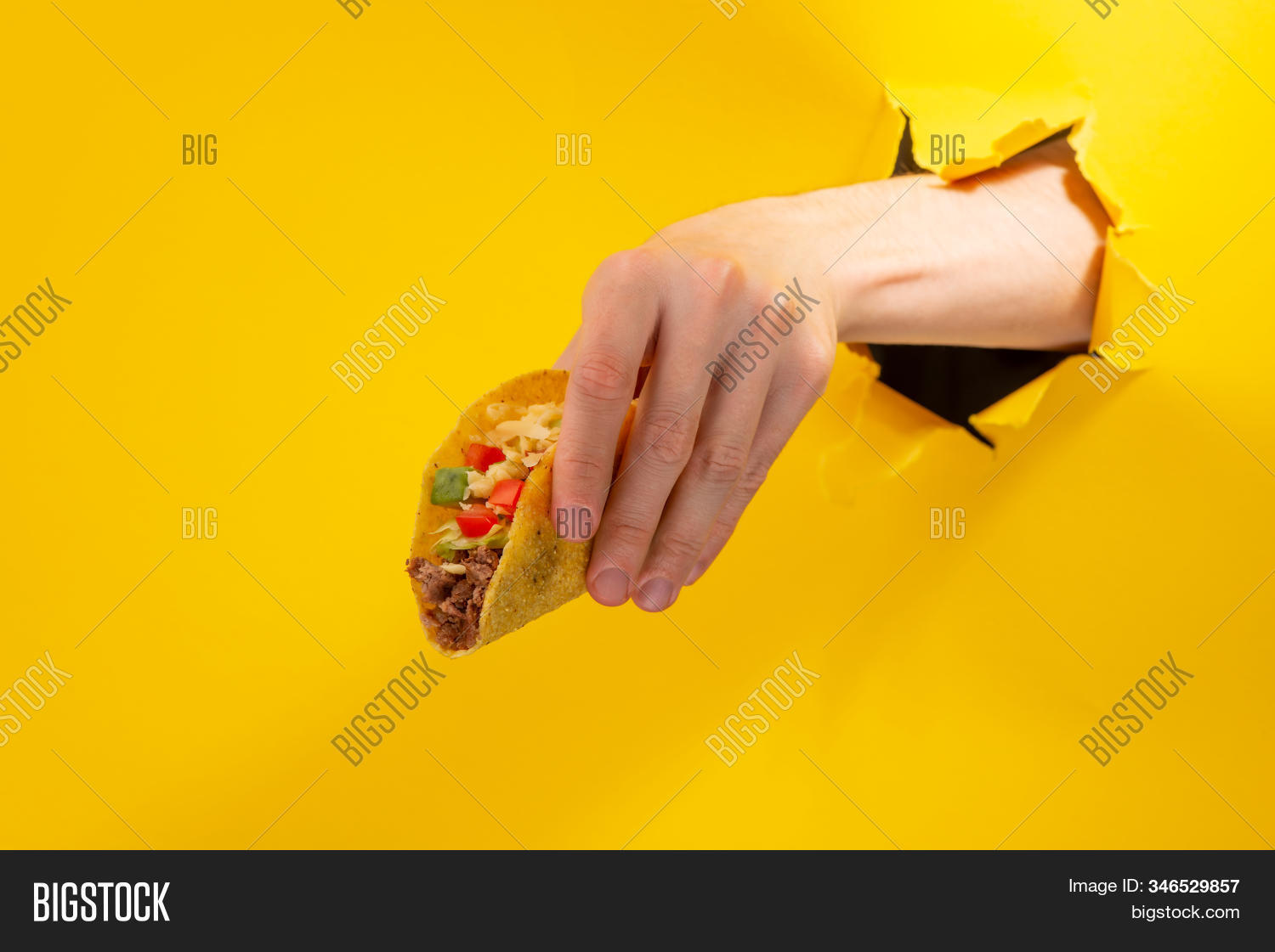 Hand Holding Taco Image & Photo (Free Trial) | Bigstock