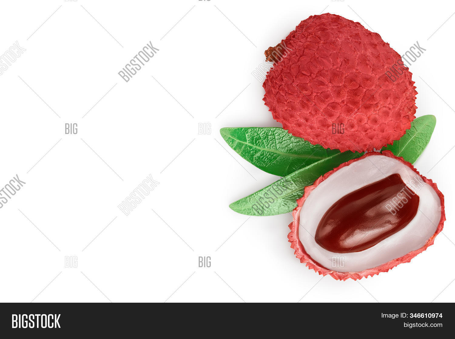 Lychee Fruit Isolated Image & Photo (Free Trial) | Bigstock