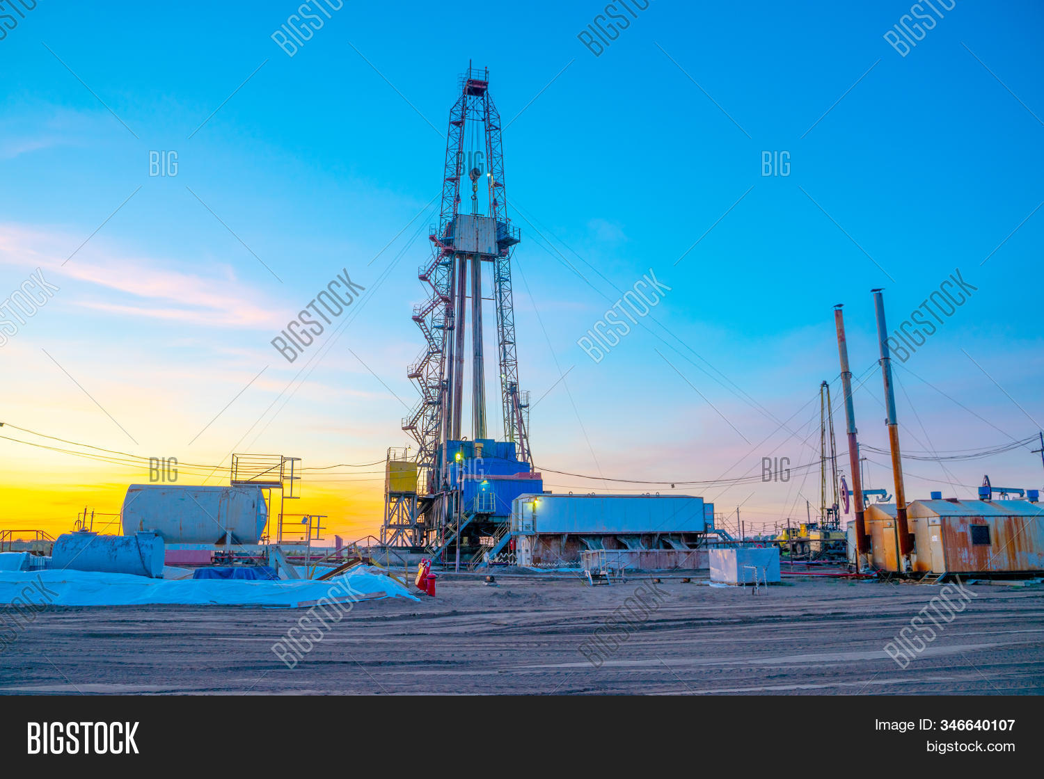 Oil Gas Drilling Rig. Image & Photo (Free Trial) | Bigstock