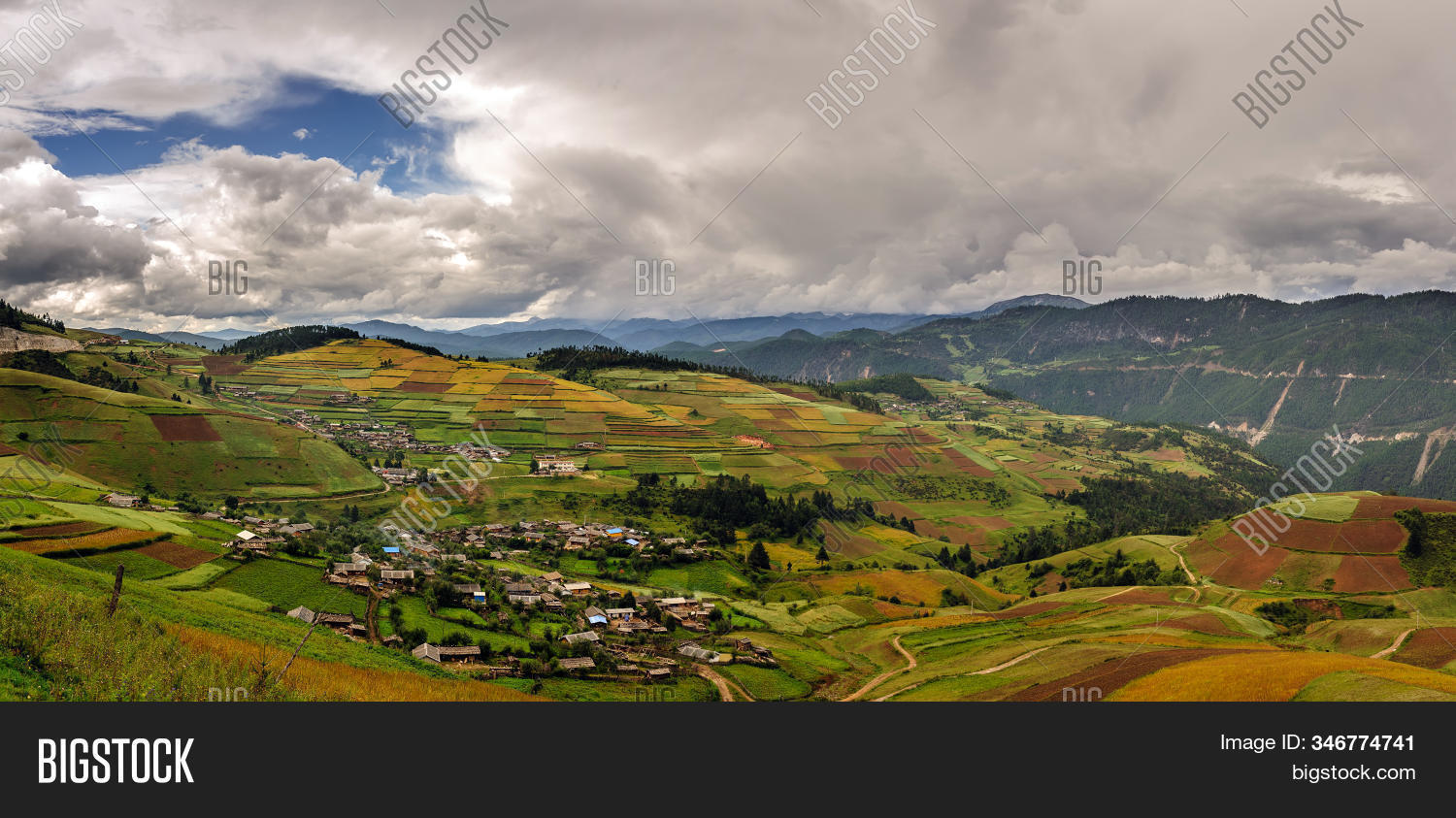 Panorama Small Rural Image & Photo (Free Trial) | Bigstock