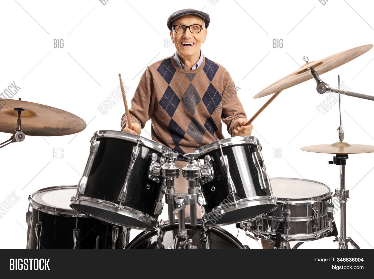 Senior Drummer Drum Image & Photo (Free Trial) | Bigstock