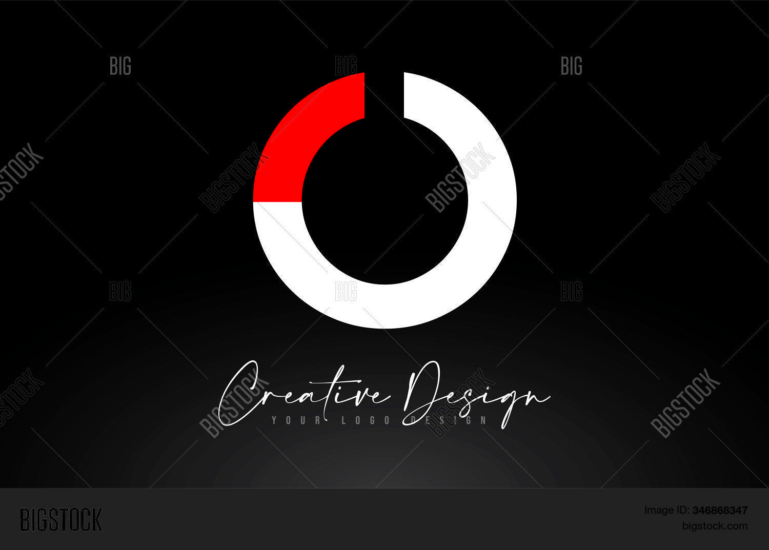 O Letter Icon Design Vector & Photo (Free Trial) | Bigstock