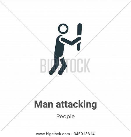 Man Attacking Icon Vector & Photo (Free Trial) | Bigstock