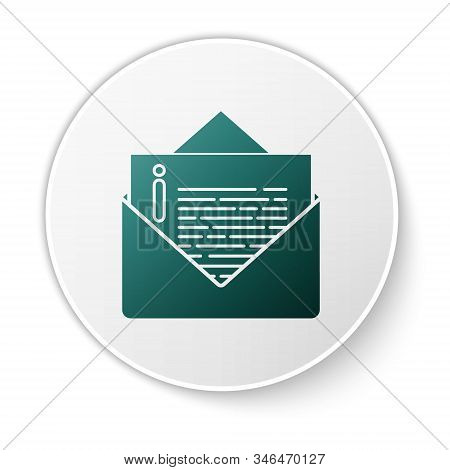 Green Envelope Icon Vector & Photo (Free Trial) | Bigstock