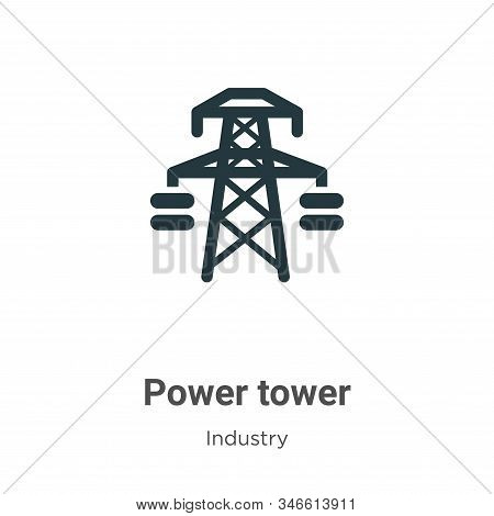 Power Tower Icon Vector & Photo (Free Trial) | Bigstock