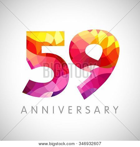 59 Th Anniversary Vector & Photo (Free Trial) | Bigstock